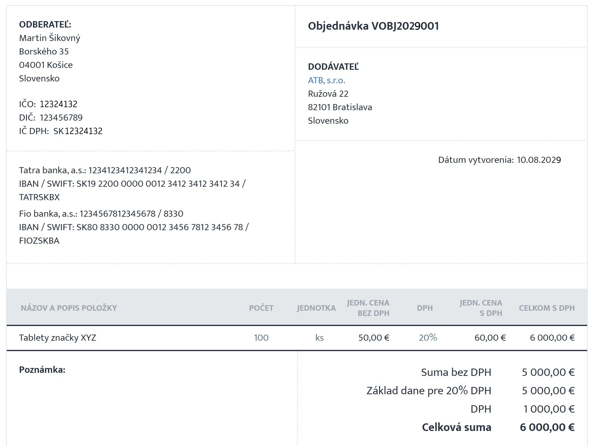 Objednávka prijatá i vydaná: vzor, náležitosti a postup na vytvorenie v SuperFaktúre ...